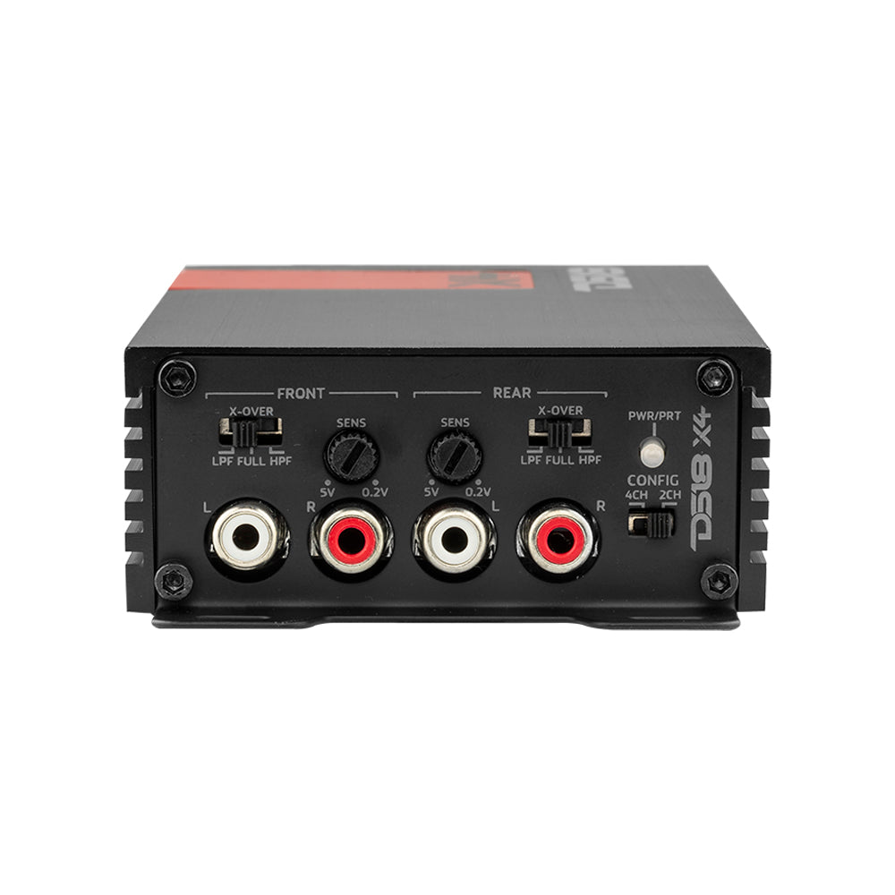 DS18 Ultra Compact Full Range Class D 4-Channel Amplifier 1320 Watts