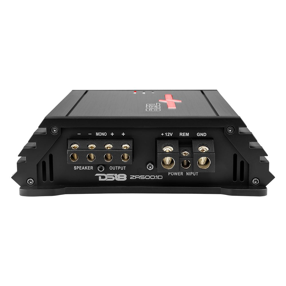 DS18 ZR500.1D ZR Class D 1-Channel Monoblock Car Amplifier 500 Watts ...